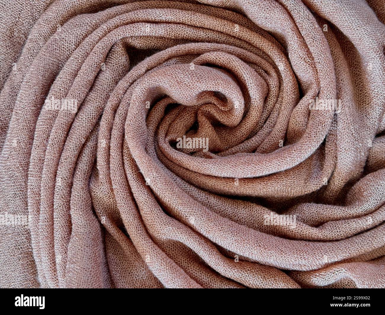 Fabric as background in Mocha mousse color of the year 2025 with earthy ...