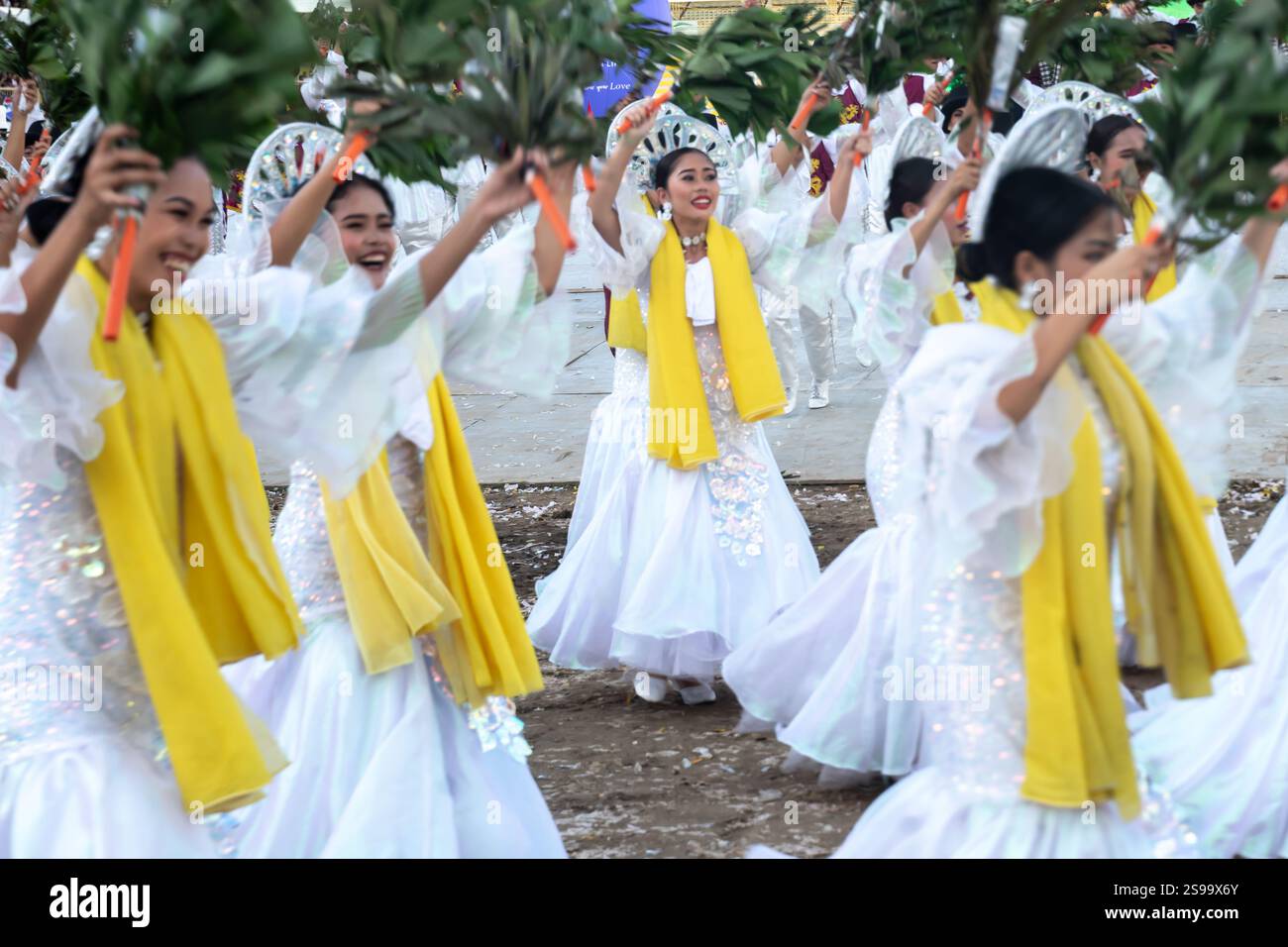 2025 Dance performers at Grand Parade at Sinulog festival in Cebu ...