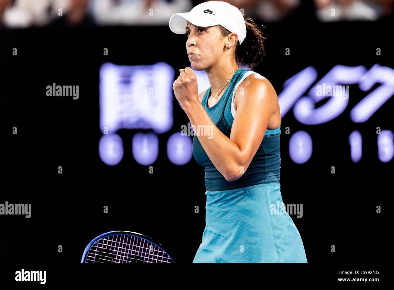 MELBOURNE, VIC - JANUARY 25: Madison Keys of the United States of ...