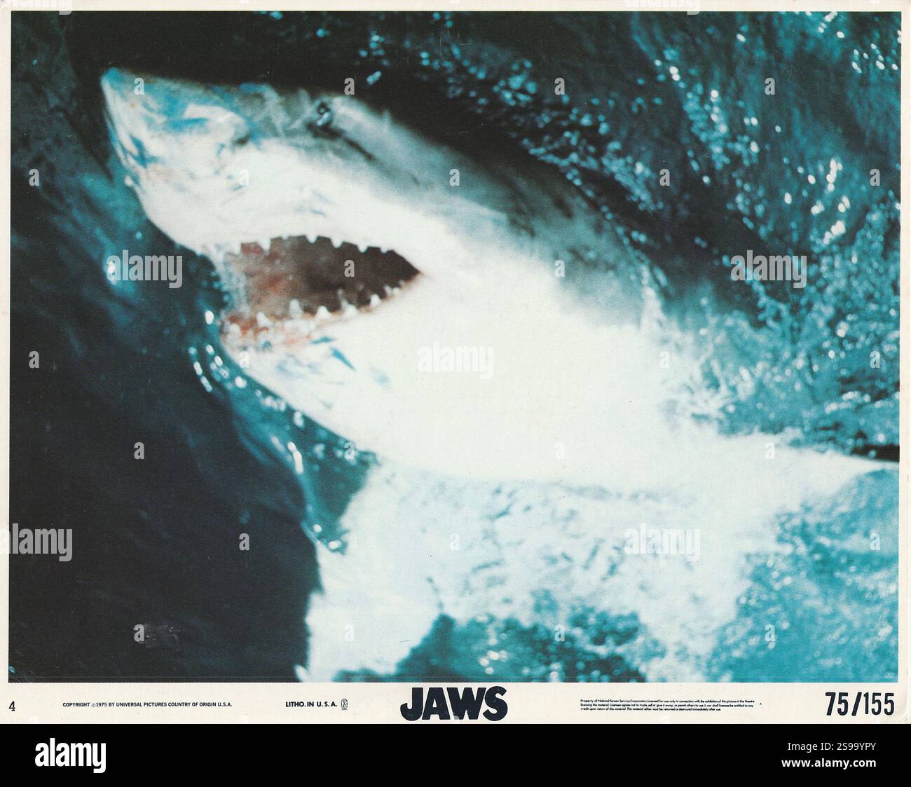 Jaws (Universal,1975 ) Based on Peter Benchley's best-selling novel ...