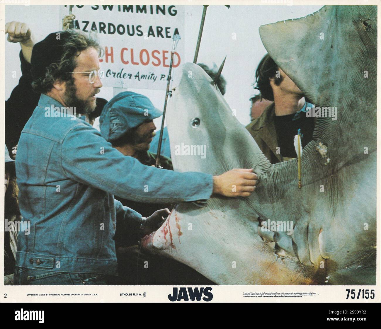 Jaws (Universal,1975 ) Based on Peter Benchley's best-selling novel ...