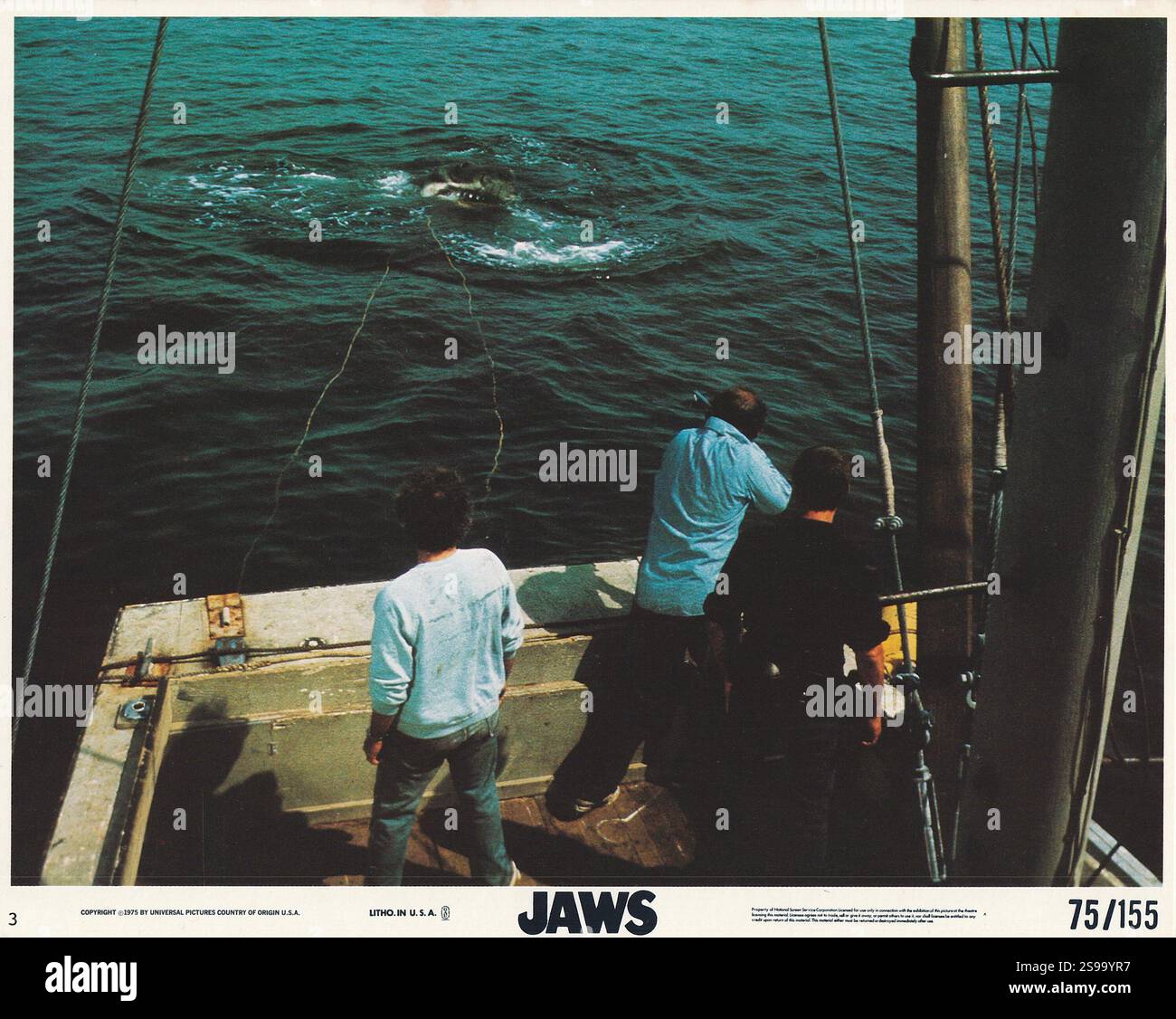Jaws (Universal,1975 ) Based on Peter Benchley's best-selling novel, directed by Steven ...