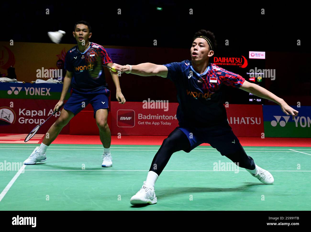 (250125) -- JAKARTA, Jan. 25, 2025 (Xinhua) -- Fajar Alfian/Muhammad ...