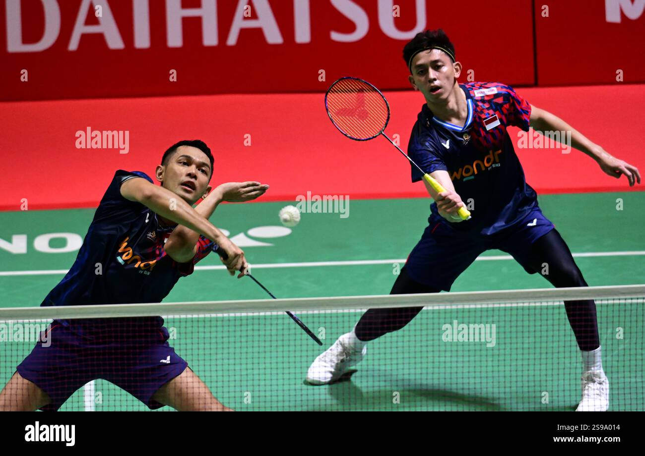 (250125) -- JAKARTA, Jan. 25, 2025 (Xinhua) -- Fajar Alfian (L ...