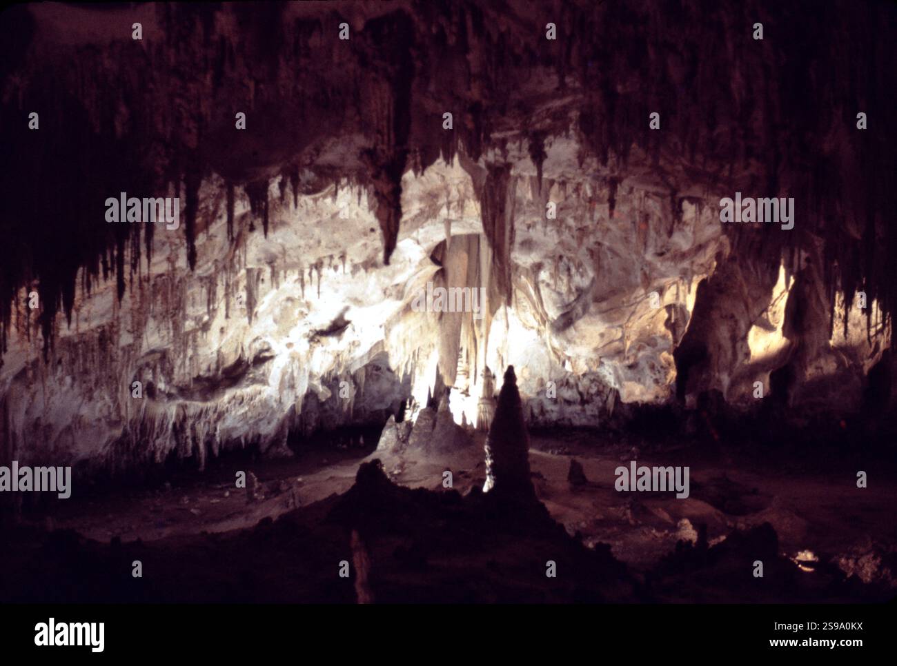 Carlsbad Caverns National Park. New Mexico. USA. 1975. Carlsbad Cavern includes a large ...