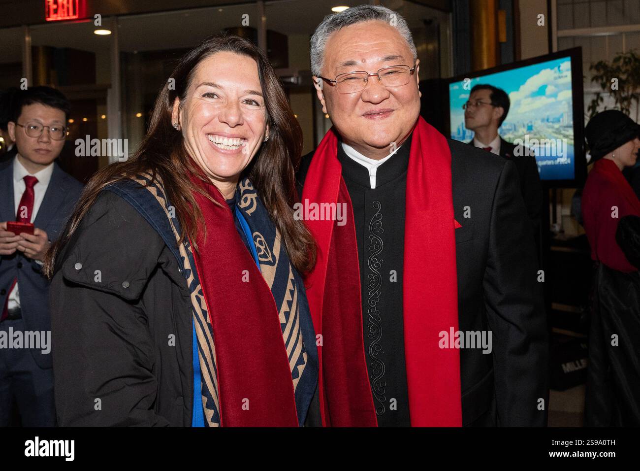 Ambassador Vanessa Frazier of Malta and Ambassador Fu Cong of China ...