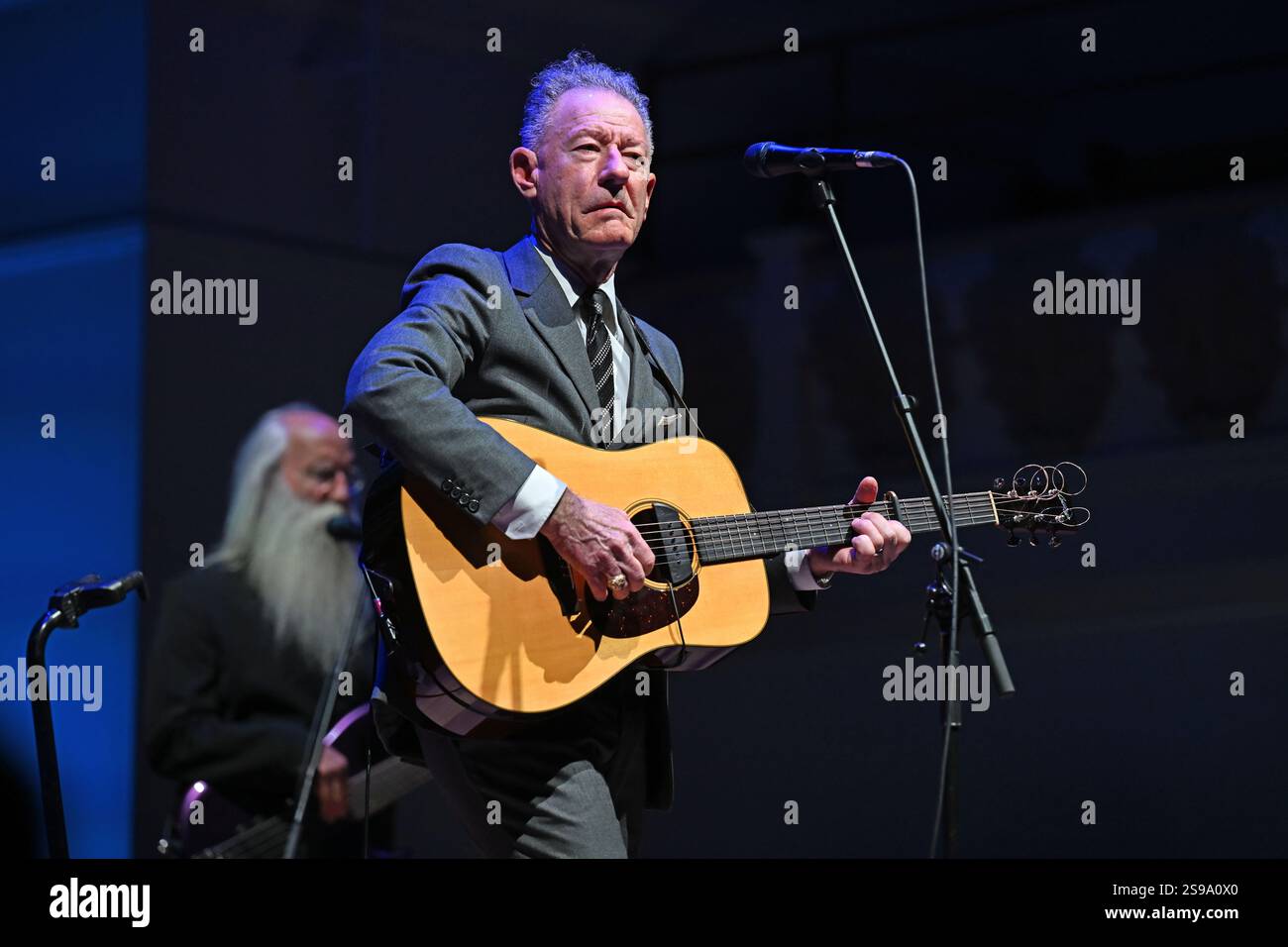 LONDON, ENGLAND - JANUARY 24: Lyle Lovett performing at Cadogan Hall ...