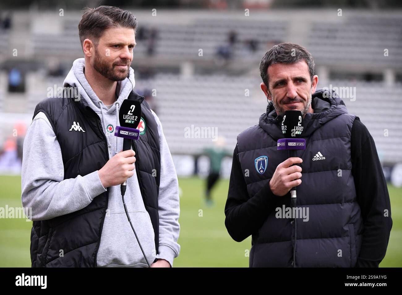 Gregory POIRIER (Entraineur Red Star) - Stephane GILLI (Entraineur ...
