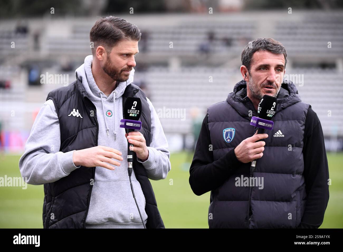 Gregory POIRIER (Entraineur Red Star) - Stephane GILLI (Entraineur ...