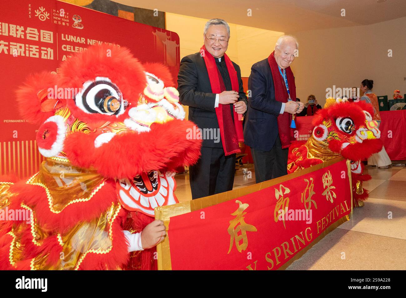 January 24, 2025, New York, New York, United States: Ambassador Fu Cong ...
