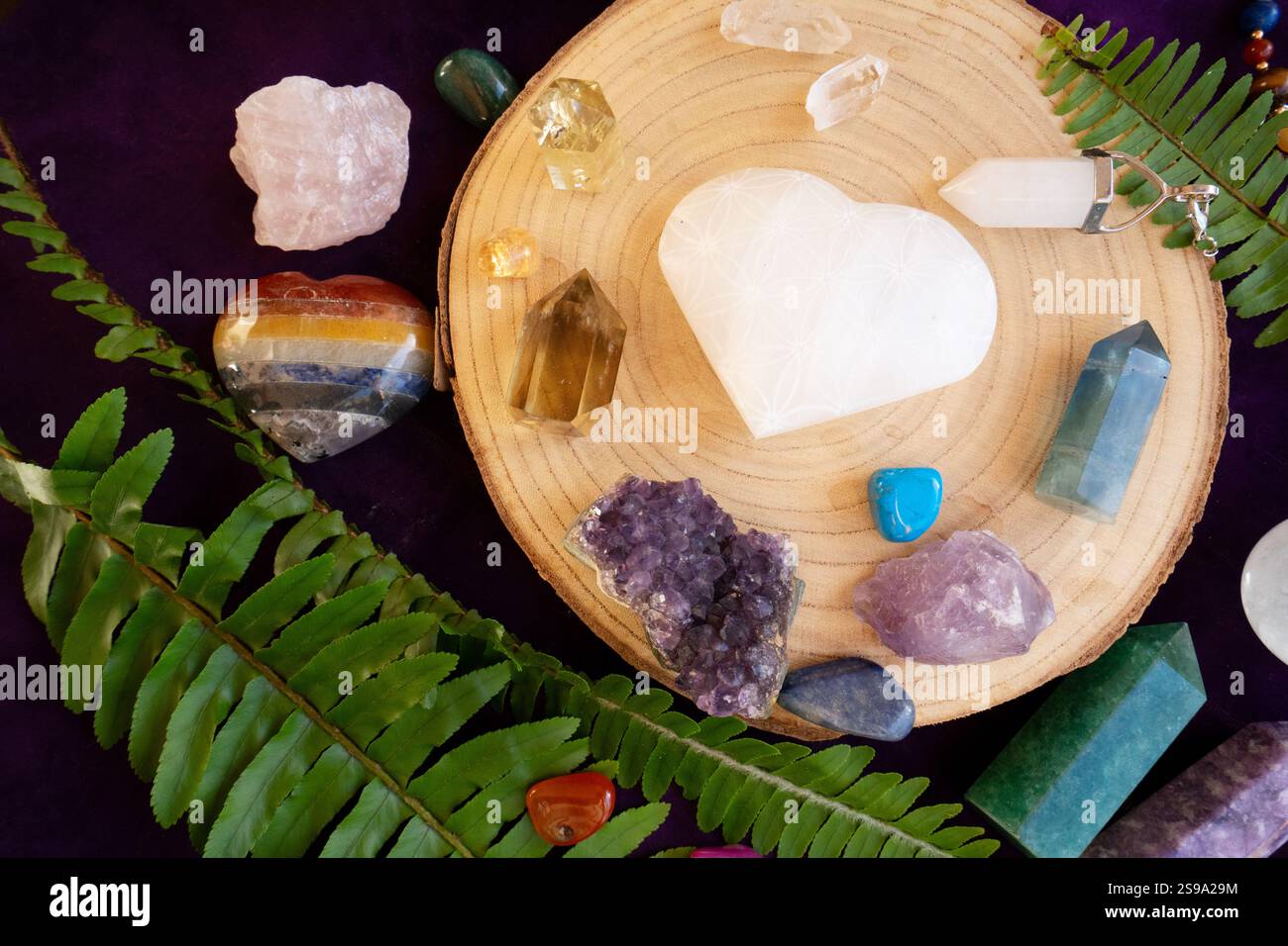 Gemstones minerals stones in the shape of obelisks. Witchcraft, herbal ...