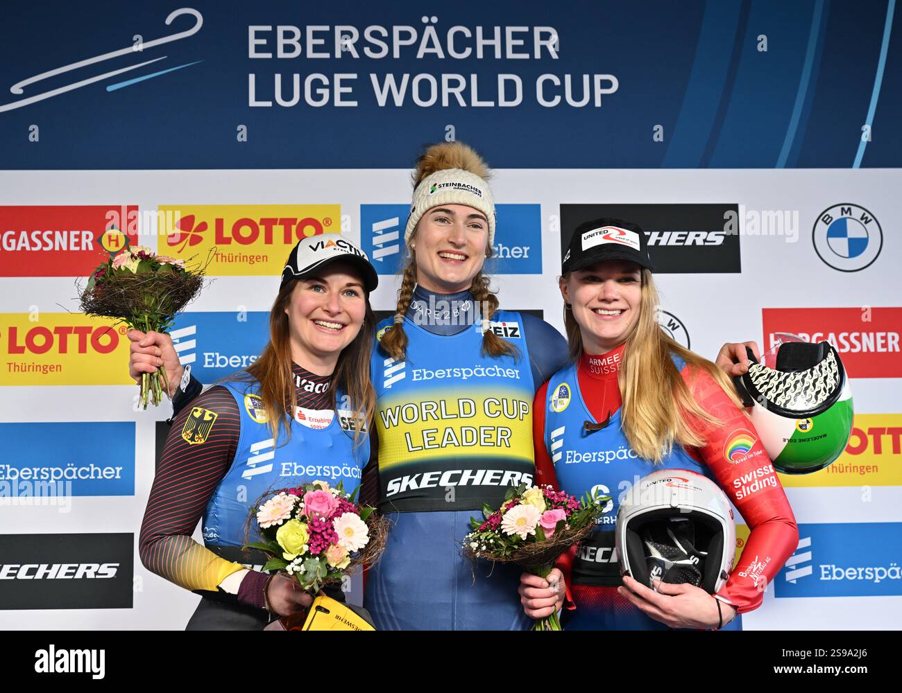 25 January 2025, Thuringia, Oberhof: Luge, World Cup, single-seater ...