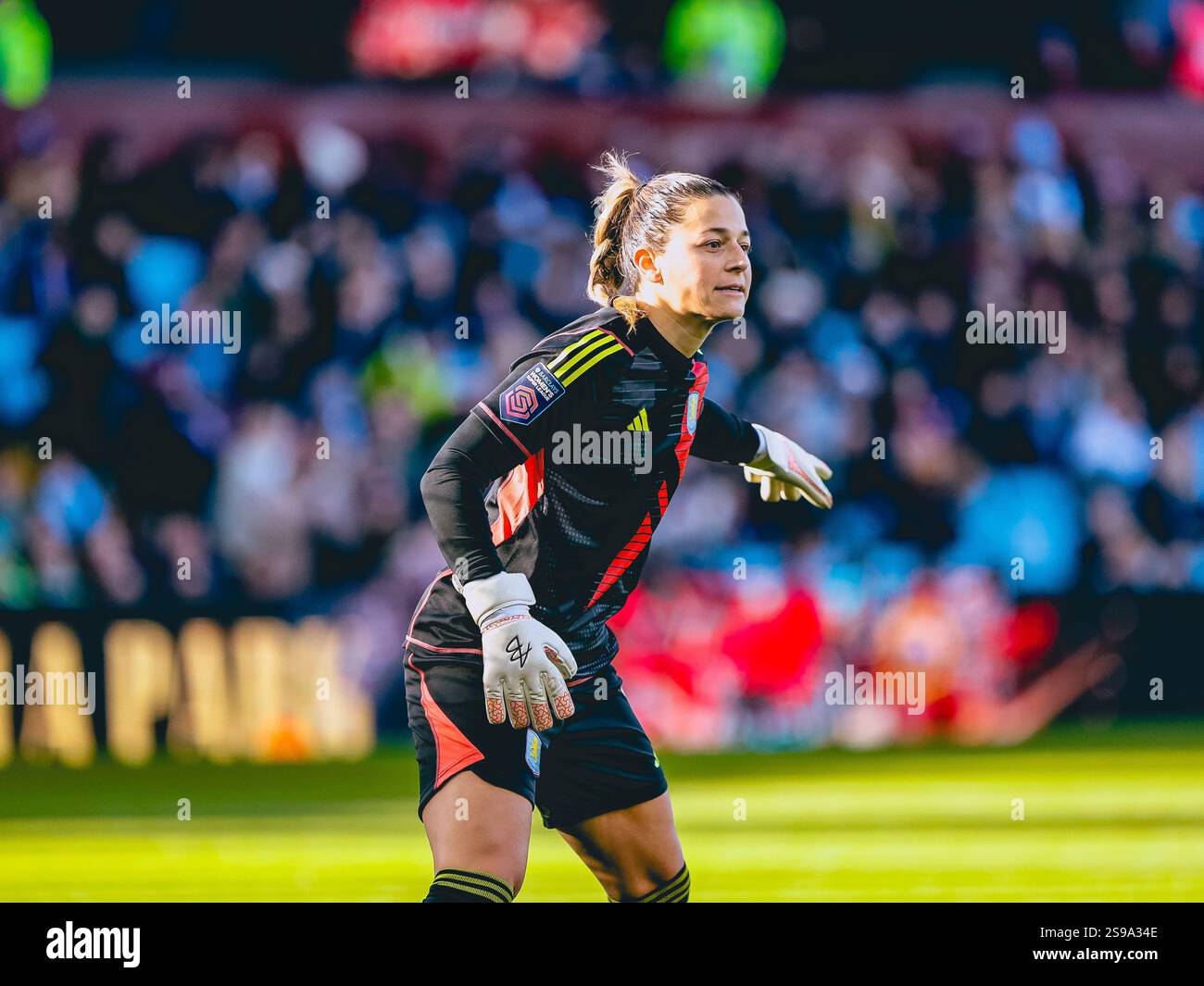 Villa Park Stadium, England 25th January 2025: Goalkeeper Sabrina D ...