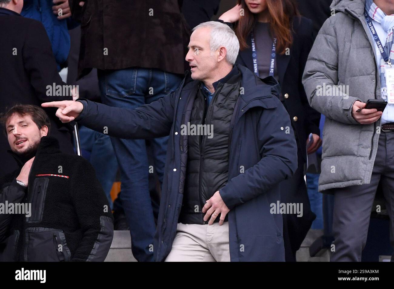 Alain ROCHE during the Ligue 2 BKT match between Paris and Red Star at ...