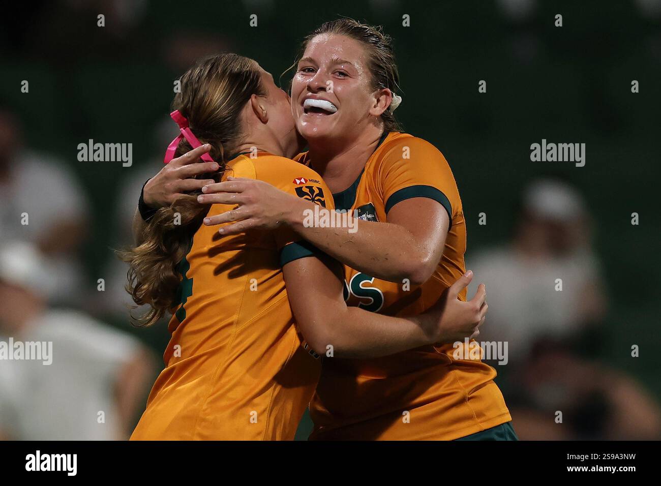 Mackenzie Davis and Isabella Nasser of Australia celebrate after ...