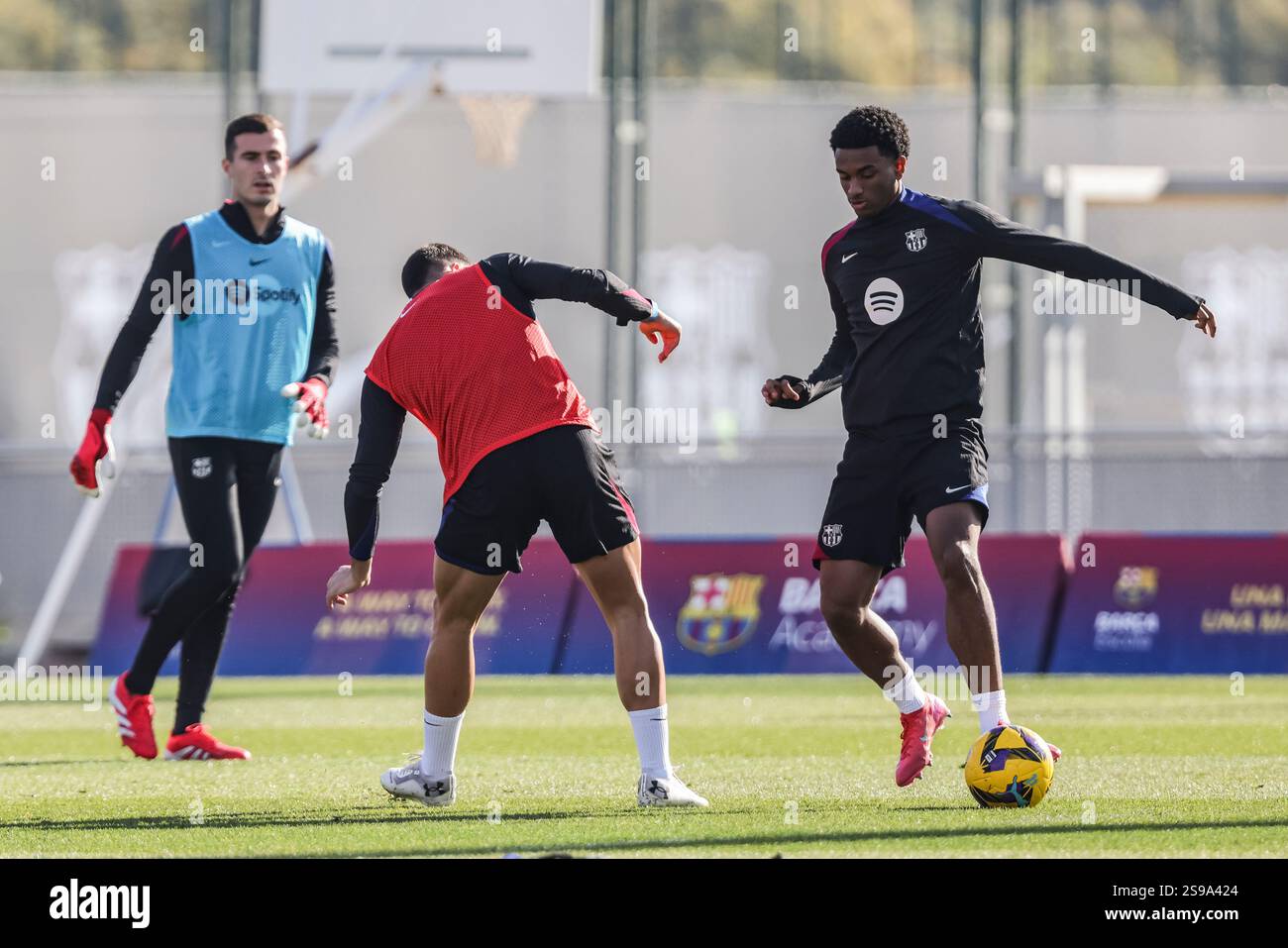 Alejandro Balde during the training day of FC Barcelona ahead the ...