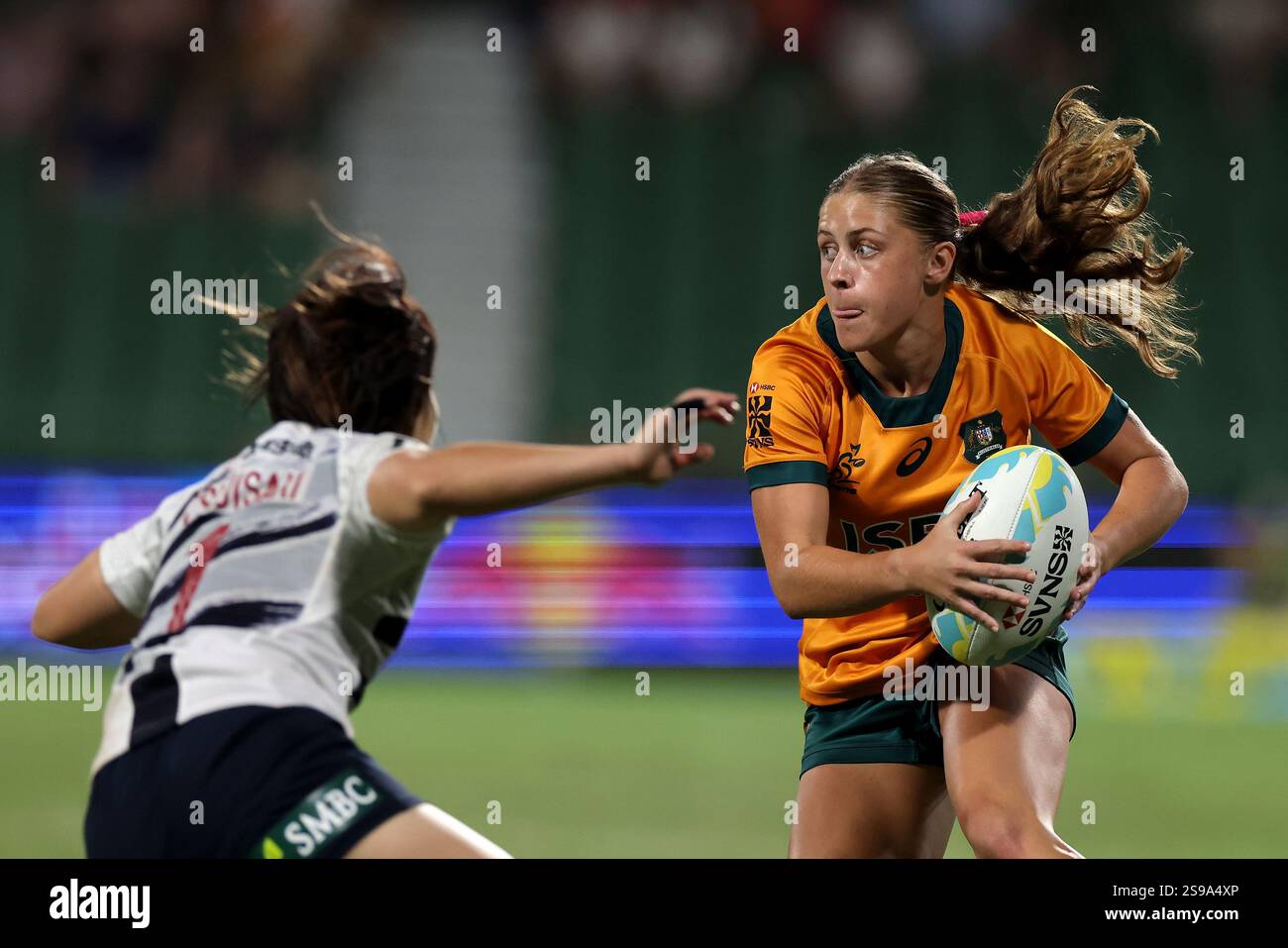 Mackenzie Davis of Australia in action during the cup quarter finals ...