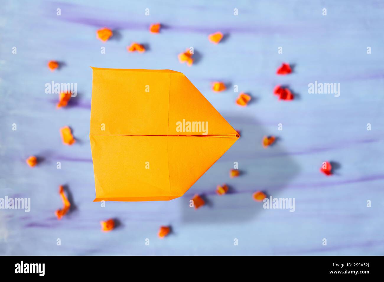 business concept with paper plane taking off, start up, innovation ...