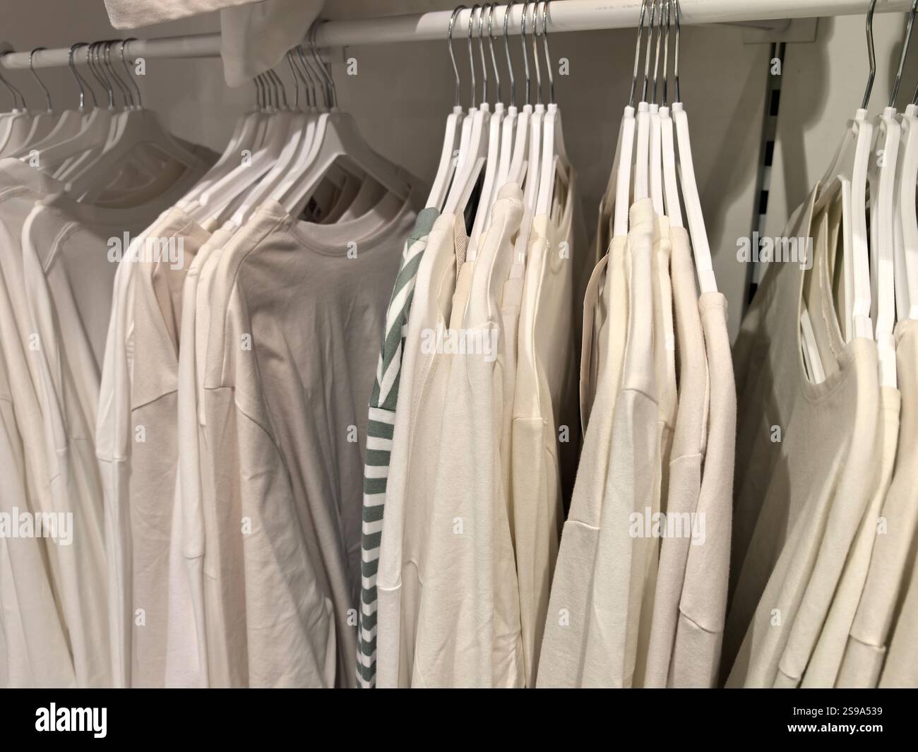 Well organized retail clothing rack hi-res stock photography and images ...