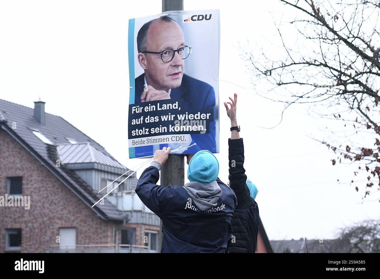 Wahlplakate - Bundestagswahl 2025 am 25.01.2025 in Oberhausen ...