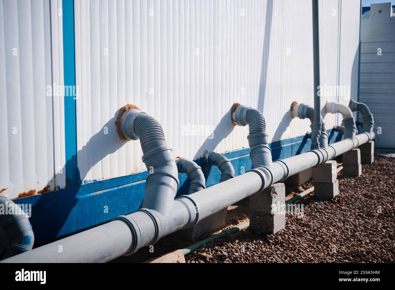 Sewage pipeline system Stock Photo - Alamy