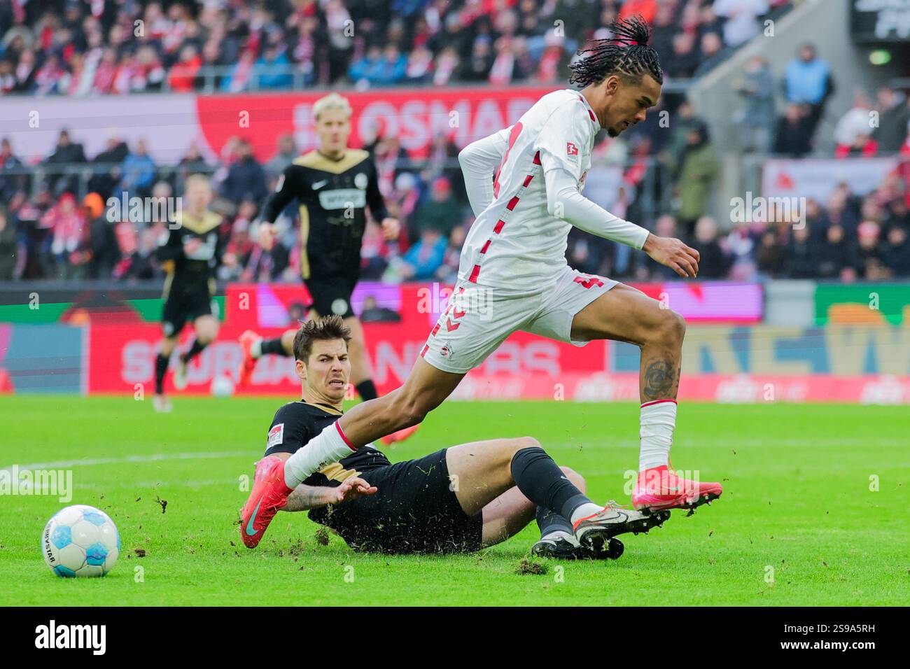 25 January 2025, North Rhine-Westphalia, Cologne: Soccer: Bundesliga 2 ...