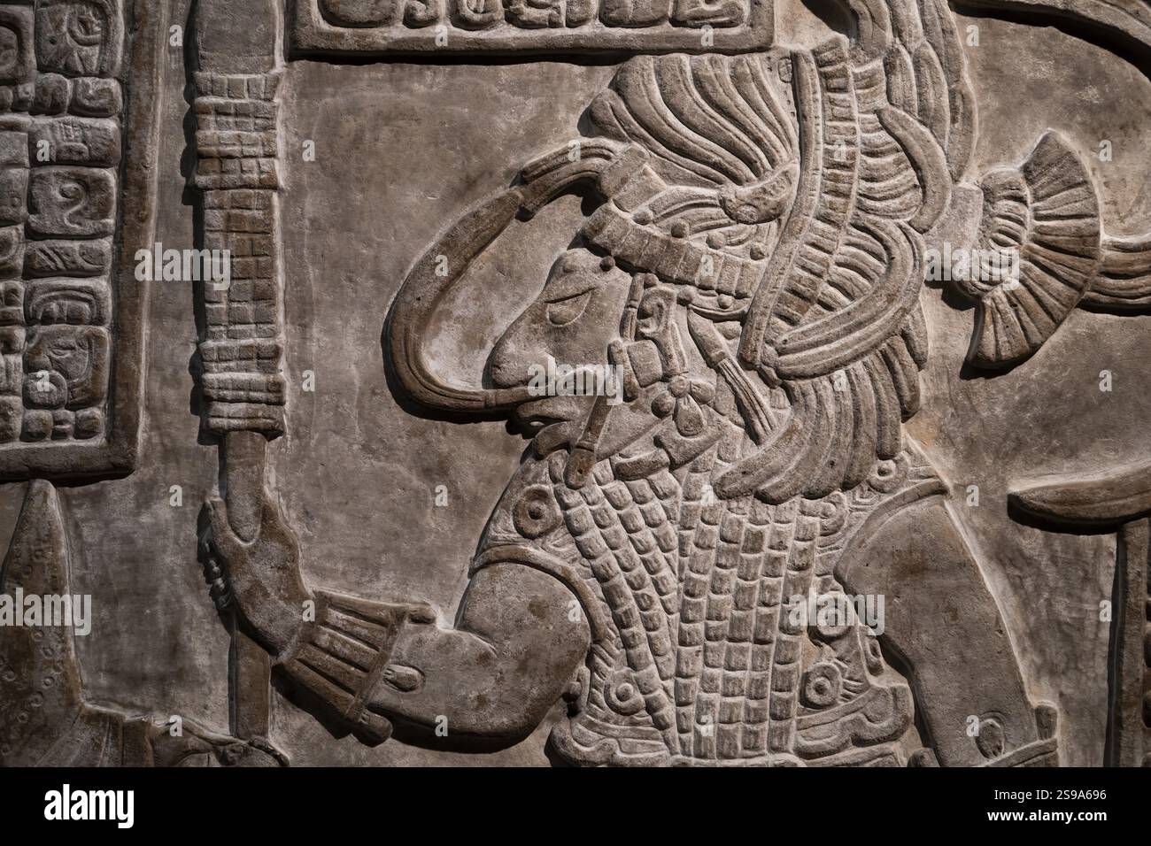 Mayan relief, British Museum, London, London region, England, Great ...