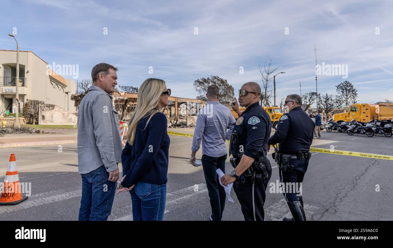 January 24, 2025, Pacific Palisades, California, USA: Los Angeles ...