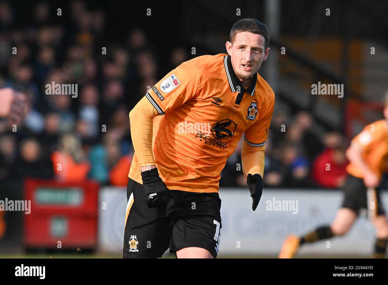 Ryan Loft (18 Cambridge United) goes forward during the Sky Bet League ...