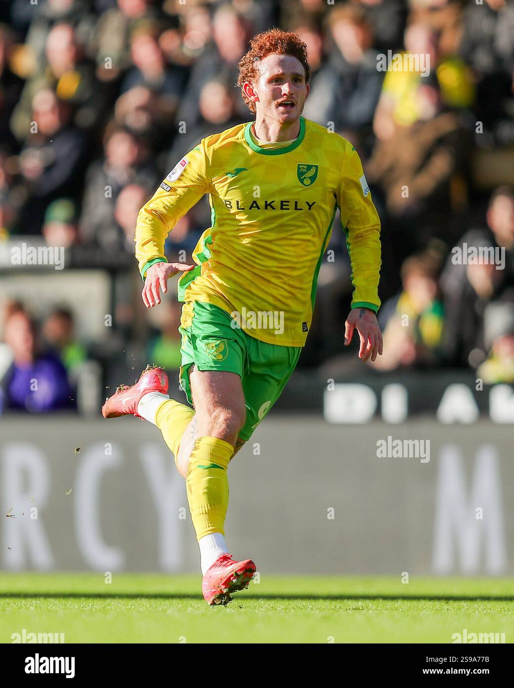 Josh Sargent of Norwich City in action during the Sky Bet Championship ...