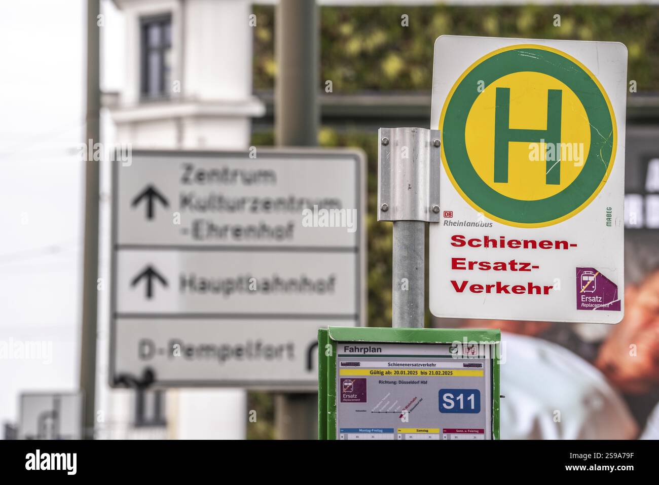 Rail replacement service by buses during conversion and refurbishment ...