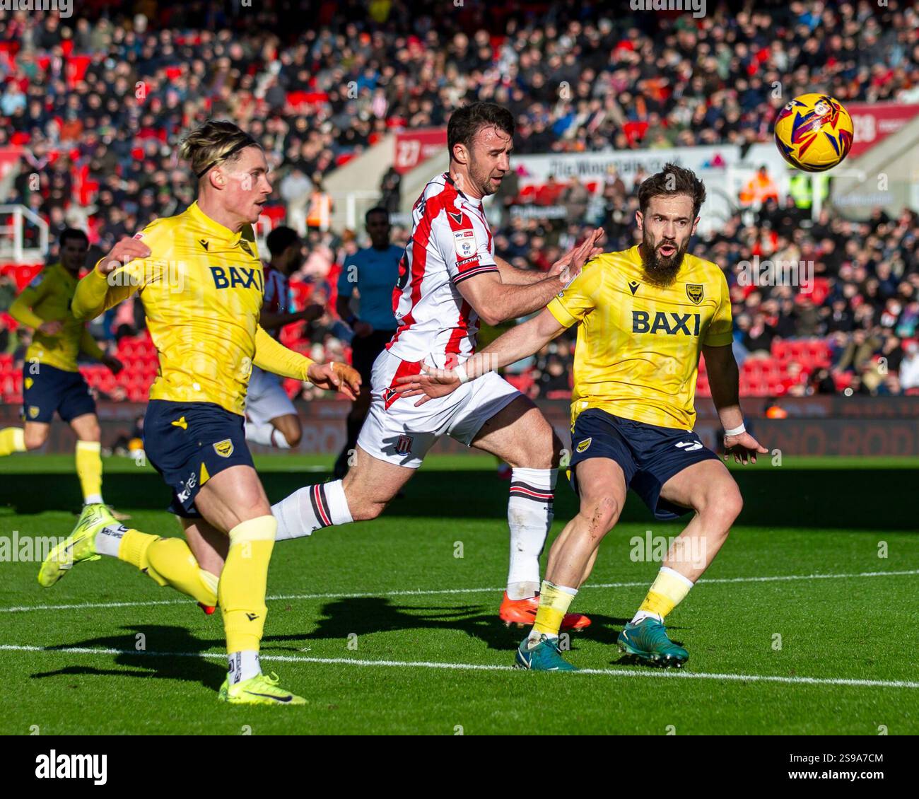 25th January 2025; Bet365 Stadium, Stoke, Staffordshire, England; EFL ...