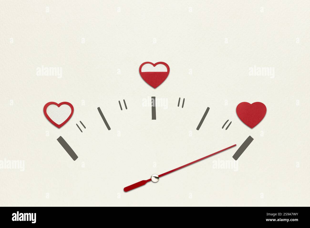 Creative valentines concept photo of speedo with hearts on grey ...