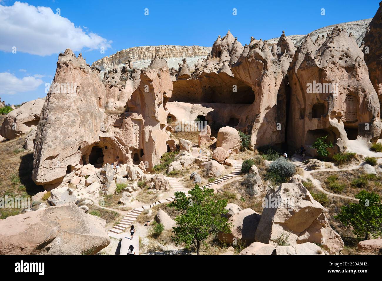 Ancient Zelve Monastery Stock Photo - Alamy