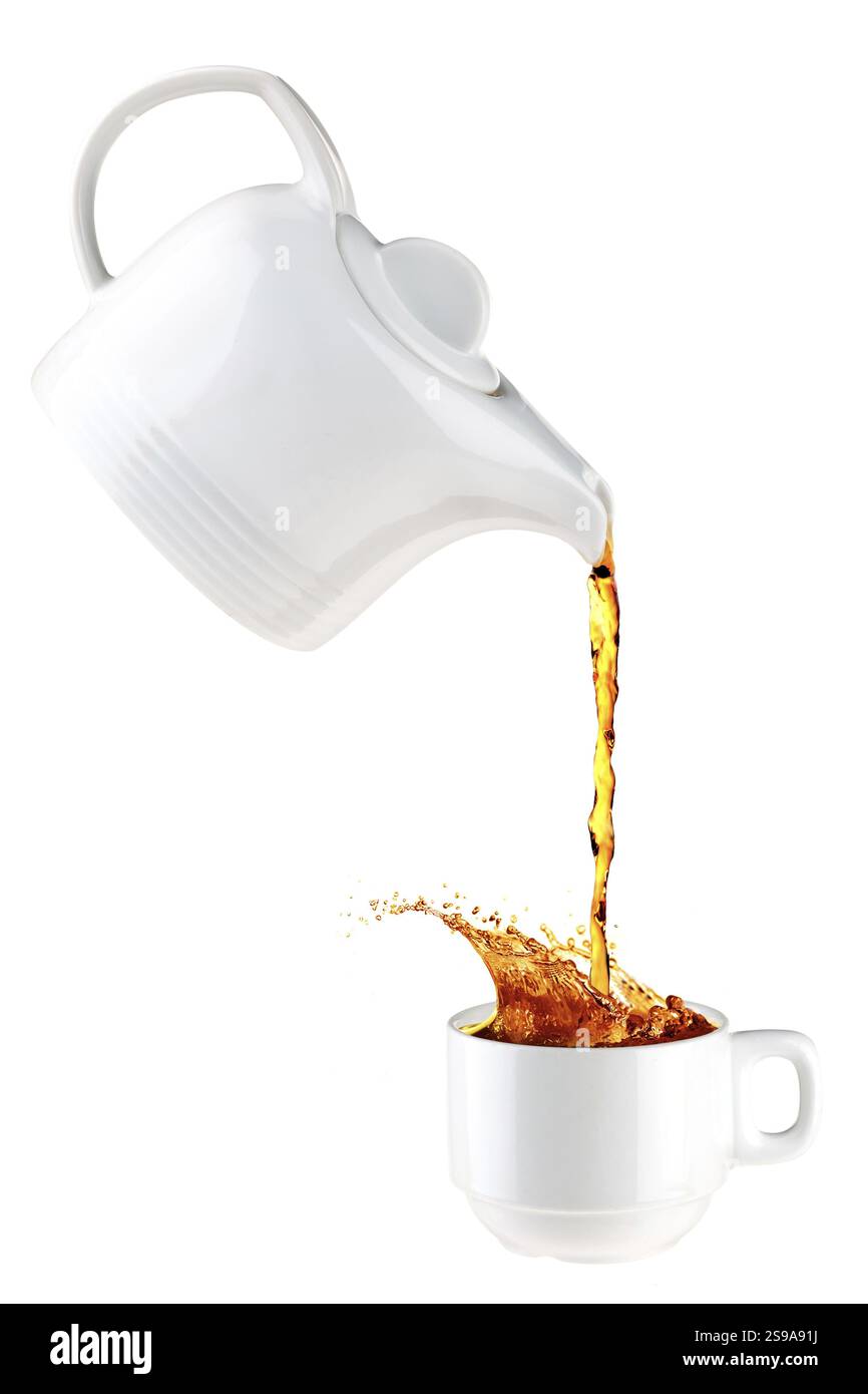 Enjoying cup of tea Cut Out Stock Images & Pictures - Alamy