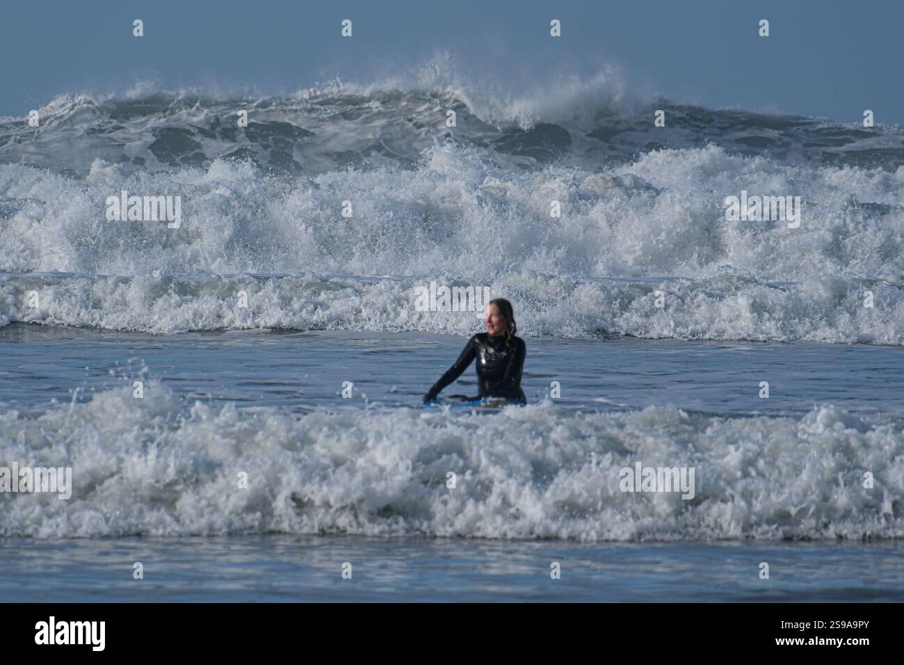 Polzeath, Cornwall, UK. 25th January 2025. UK Weather. A couple of days ...