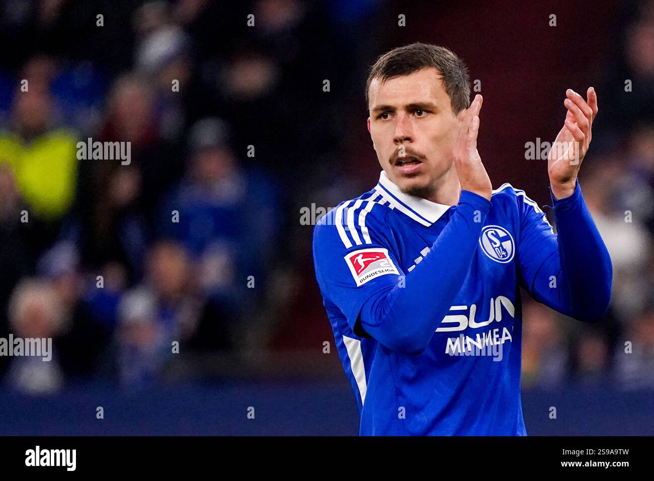 GELSENKIRCHEN, NETHERLANDS - JANUARY 25: Ron Schallenberg of FC Schalke ...