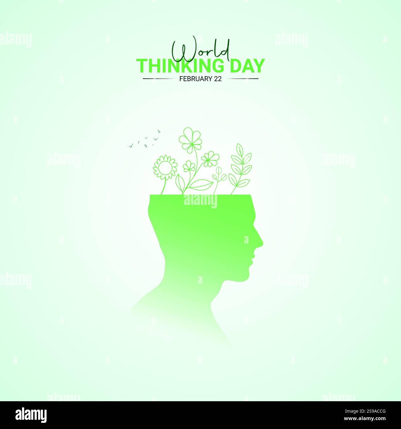 World Thinking Day. Thinking Day creative design Feb 22. social media ...