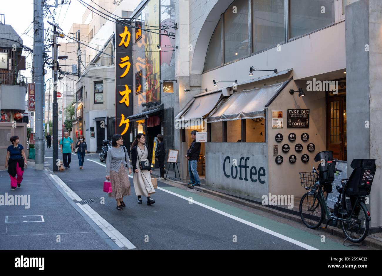 Honda Yokocho in the Kagurazaka District Tokyo Japan Stock Photo - Alamy