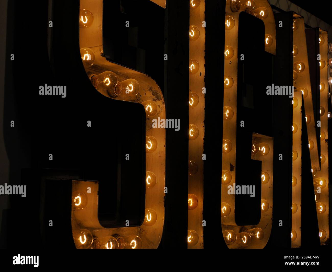 Neon realistic symbol text design hi-res stock photography and images ...