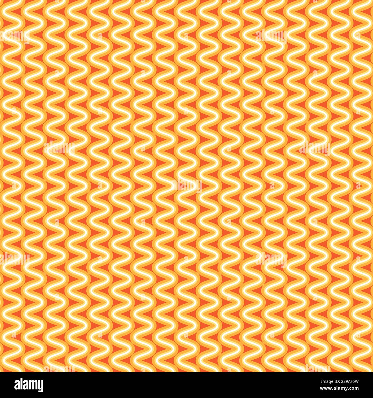 Retro wavy patterned paper in vibrant yellow and orange. Detailed ...