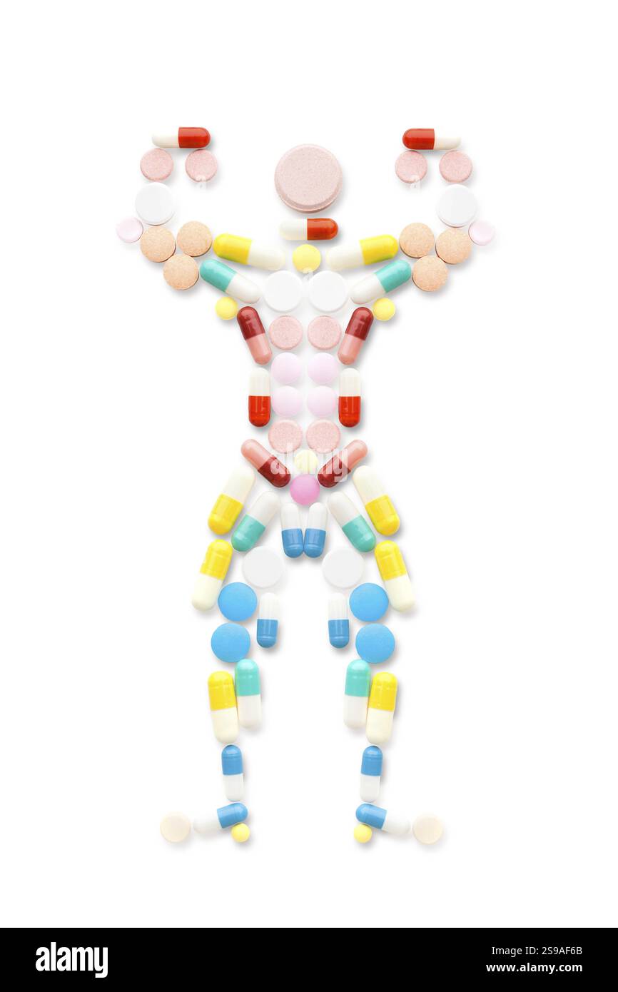 Doping agents and steroid hormones in the form of a posing muscular ...