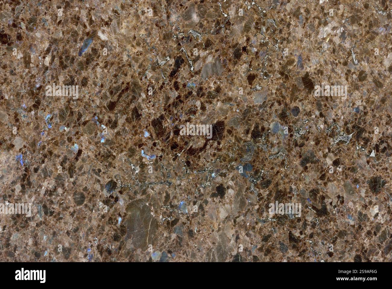Real natural pattern of granite brown colour polished disc mineral ...