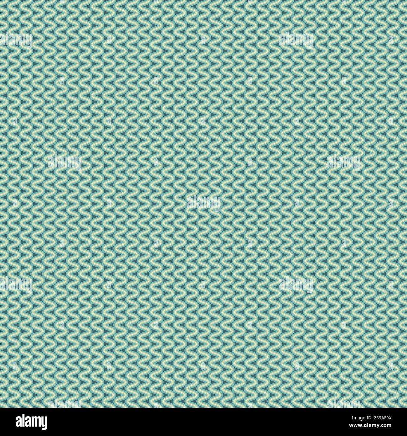 Retro wavy patterned paper in vibrant turquoise colours. Background ...