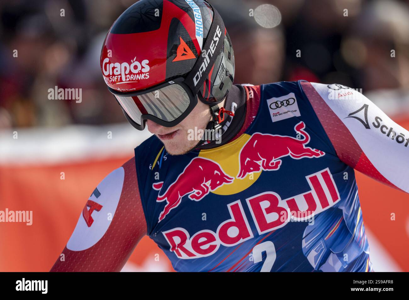 KITZBUEHEL, AUSTRIA - JANUARY 25: Stefan Babinsky of Austria during the ...