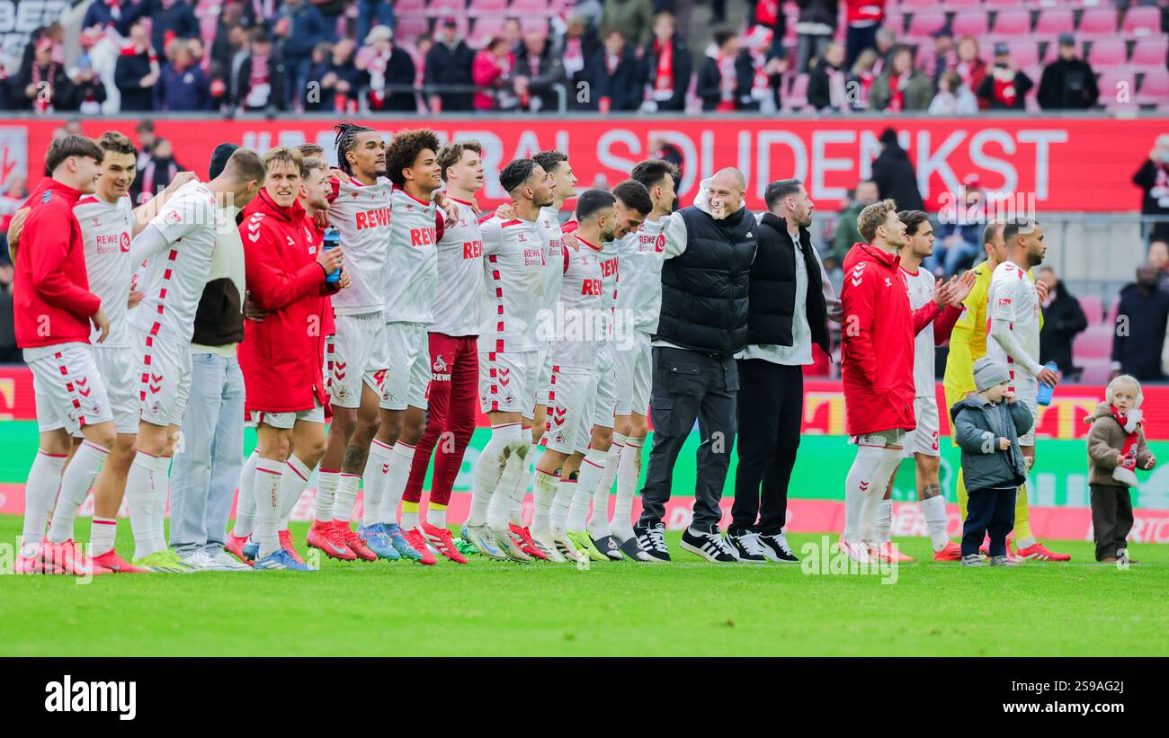 25 January 2025, North Rhine-Westphalia, Cologne: Soccer: Bundesliga 2 ...