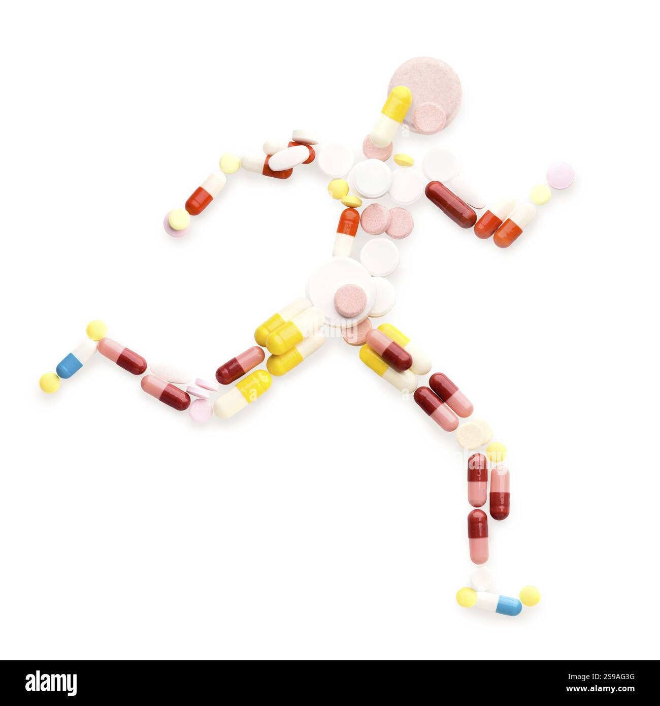 Running track in runner Cut Out Stock Images & Pictures - Alamy