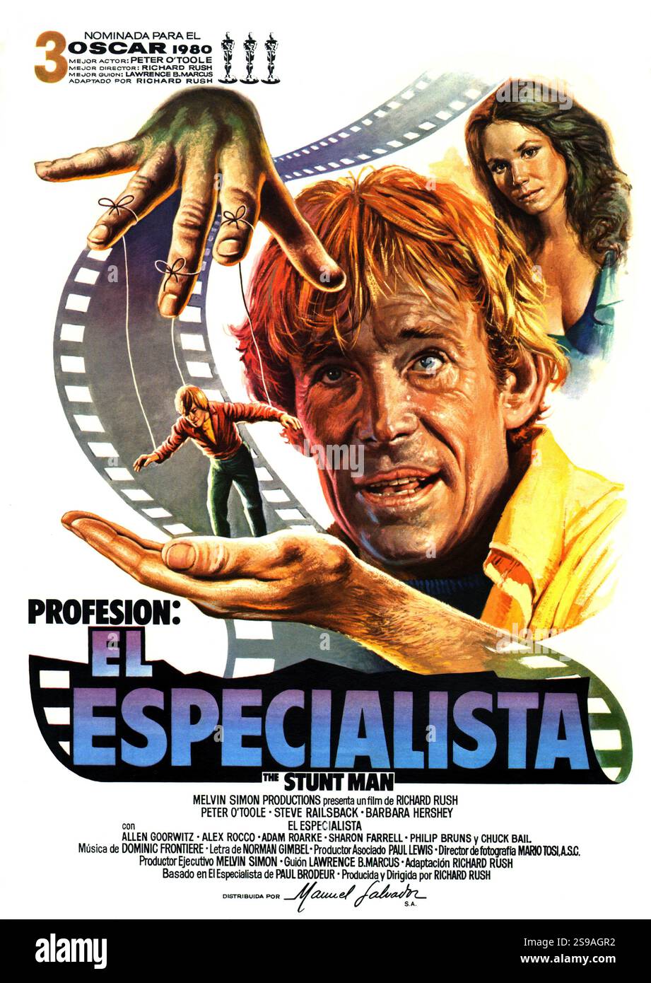 PETER O'TOOLE in THE STUNT MAN (1980), directed by RICHARD RUSH. Credit ...