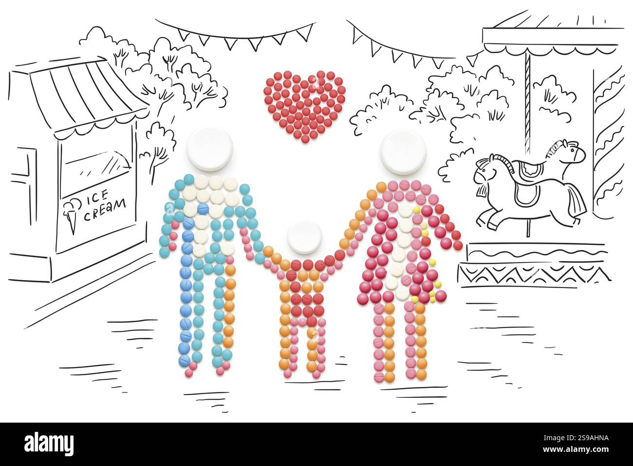 Family love theme Cut Out Stock Images & Pictures - Alamy