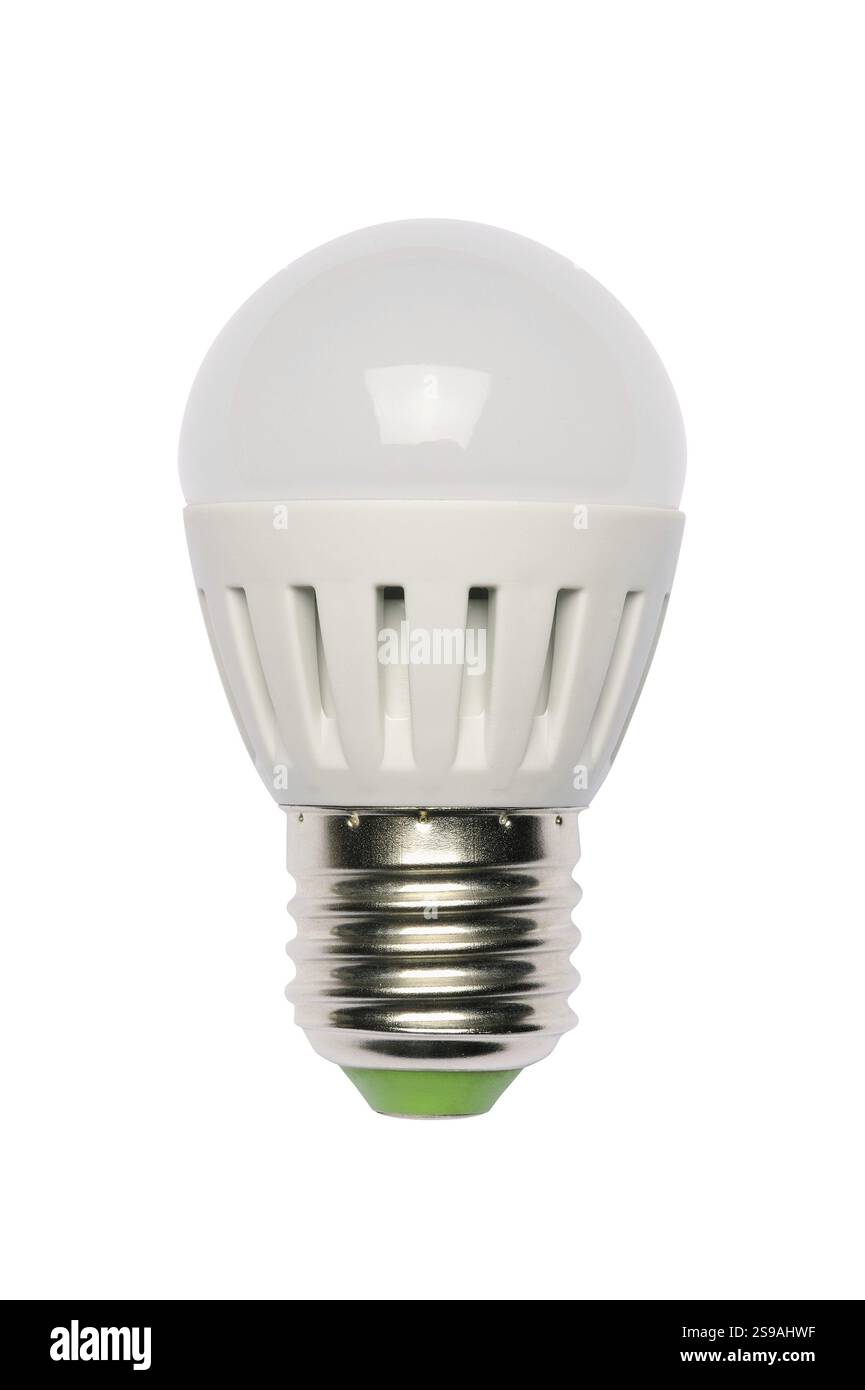 LED energy-saving bulb. Light emitting diode. Insulated object Stock ...